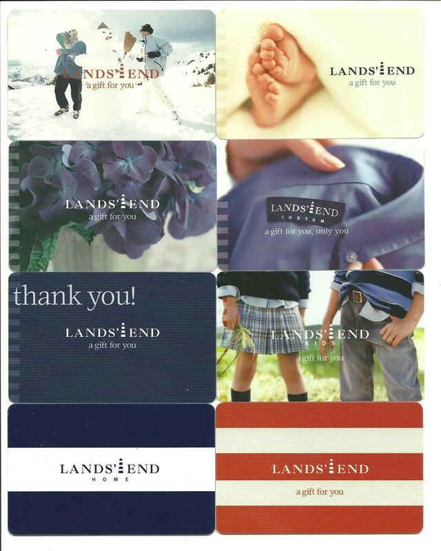 Lot of (8) Lands' End Gift Cards No $ Value Collectible Snowman Feet ...