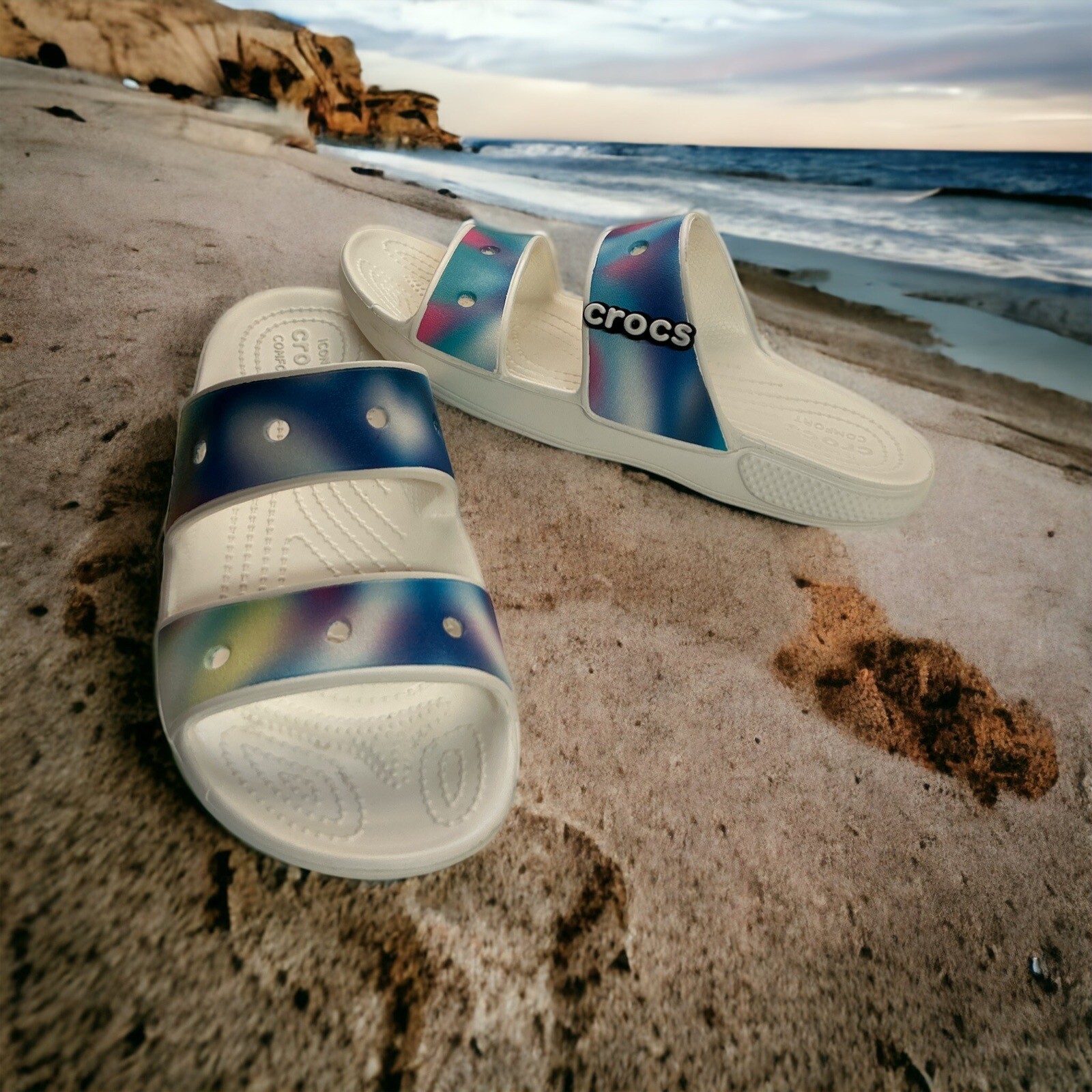 Crocs Classic Solarized Sandal Tie Dye Women Size 8 M… - Gem