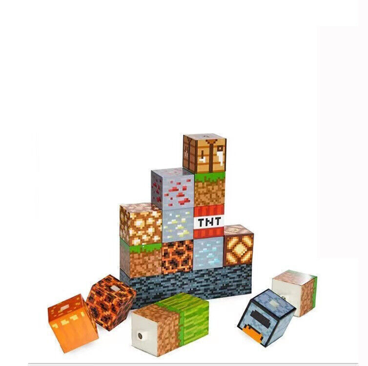 Minecraft Building Block Light Desk Lamp Bedroom Light | eBay