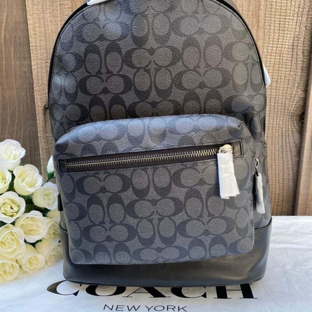 NWT coach West Backpack In Signature Canvas 3001/2736 Value $550 | eBay