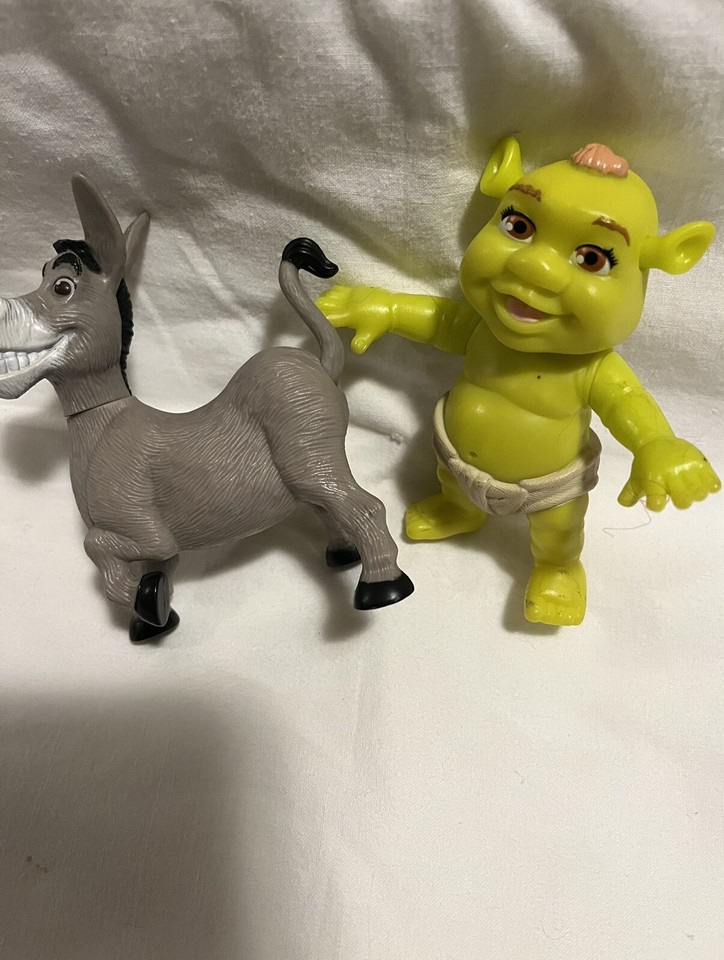 VTG SHREK figures Donkey and baby Shrek MCDONALDS DISNEY | eBay