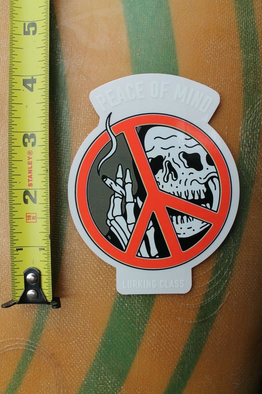 Lurking Class Skateboards Peace Of Mind Smoking Skull Skateboarding ...