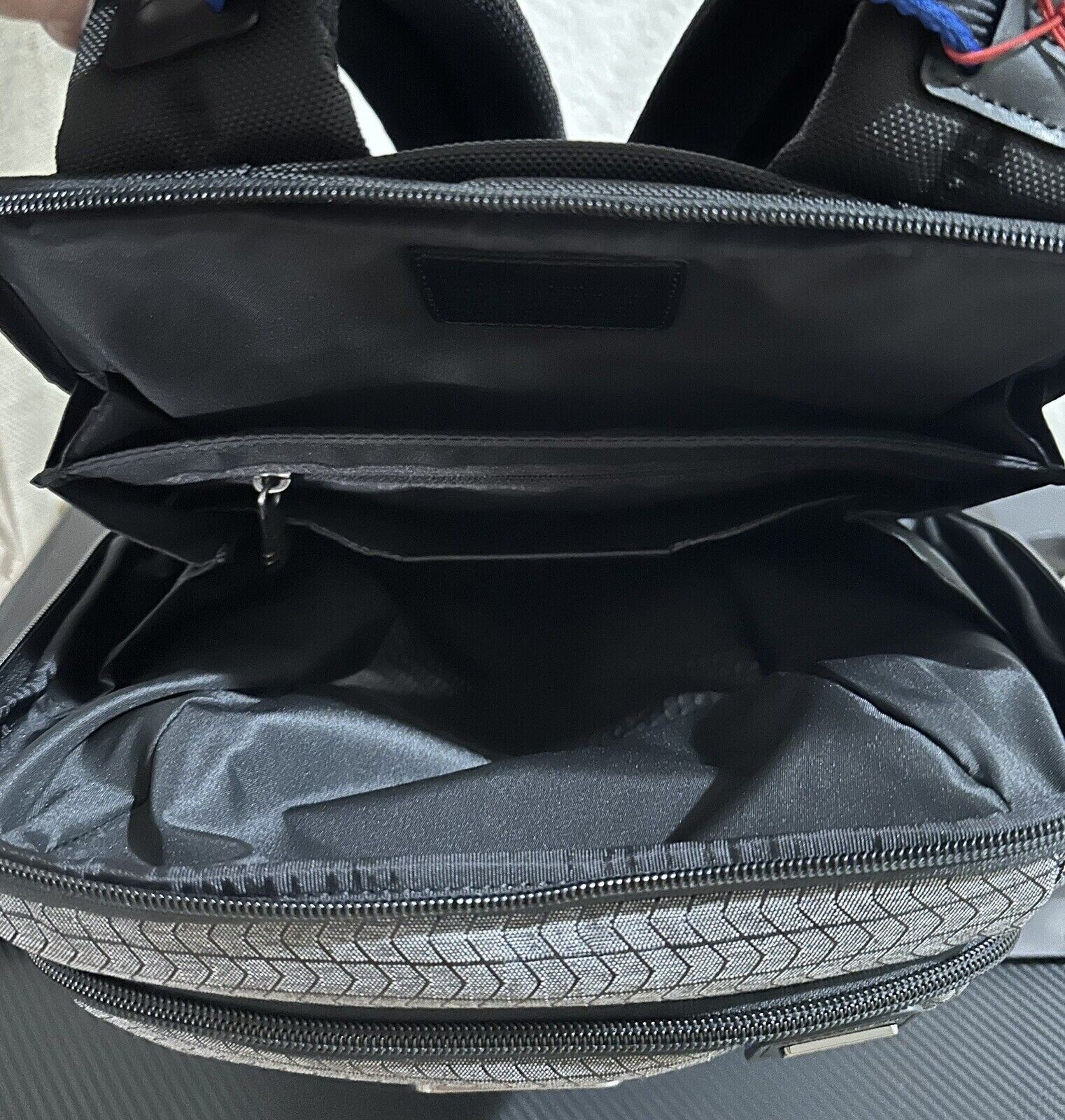 NWT TUMI Parrish Backpack Charcoal with Chevron Blue Trim | eBay