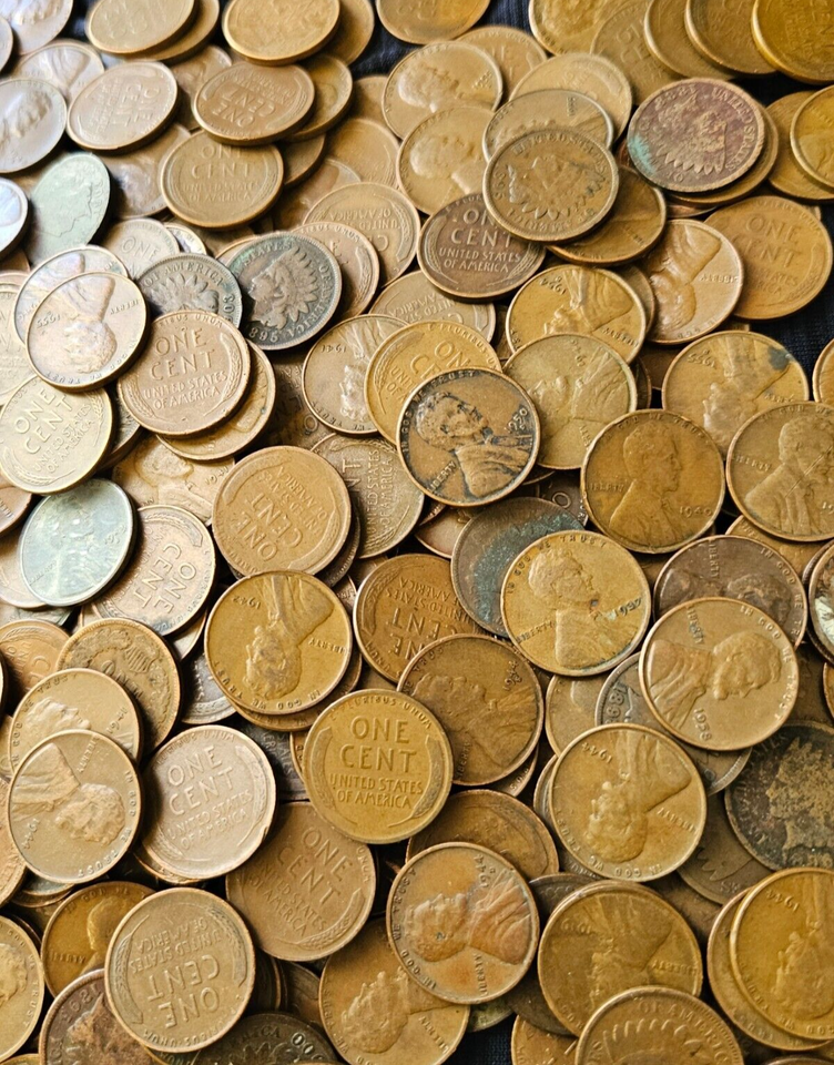 FILL YOUR BOOKS with these mixed Indian Head/Wheat Penny Roll 1859-1958 ...
