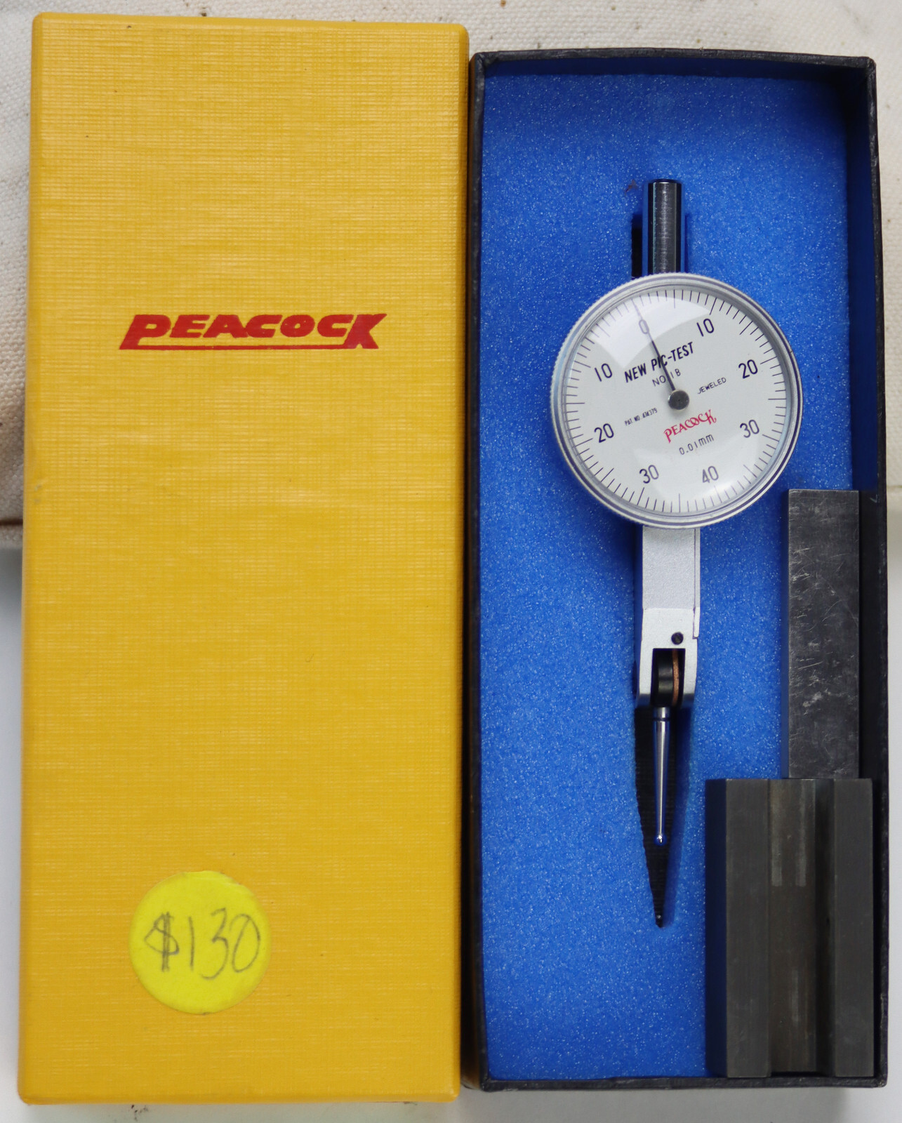 Vintage Peacock PIC-TEST PCN-1B 0.01-0.8mm Lever Test Indicator Dial | eBay