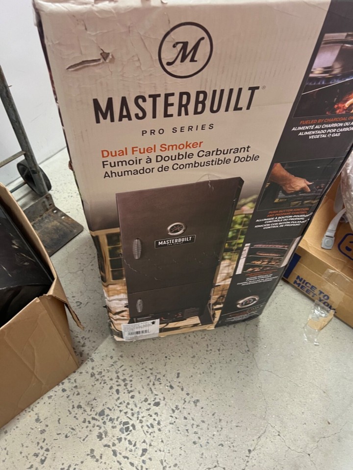 Masterbuilt Pro MB26050412 Steel Black 15400 Btu Propane Dual Fuel ...