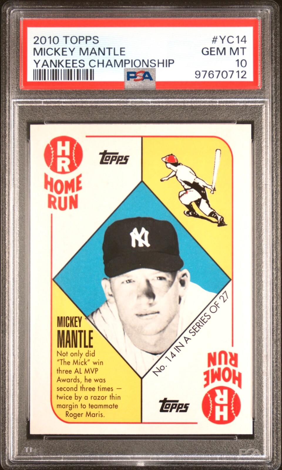 Mickey Mantle RARE TOPPS INVESTMENT CARD SSP YANKEES HOF MVP ROY MINT ...