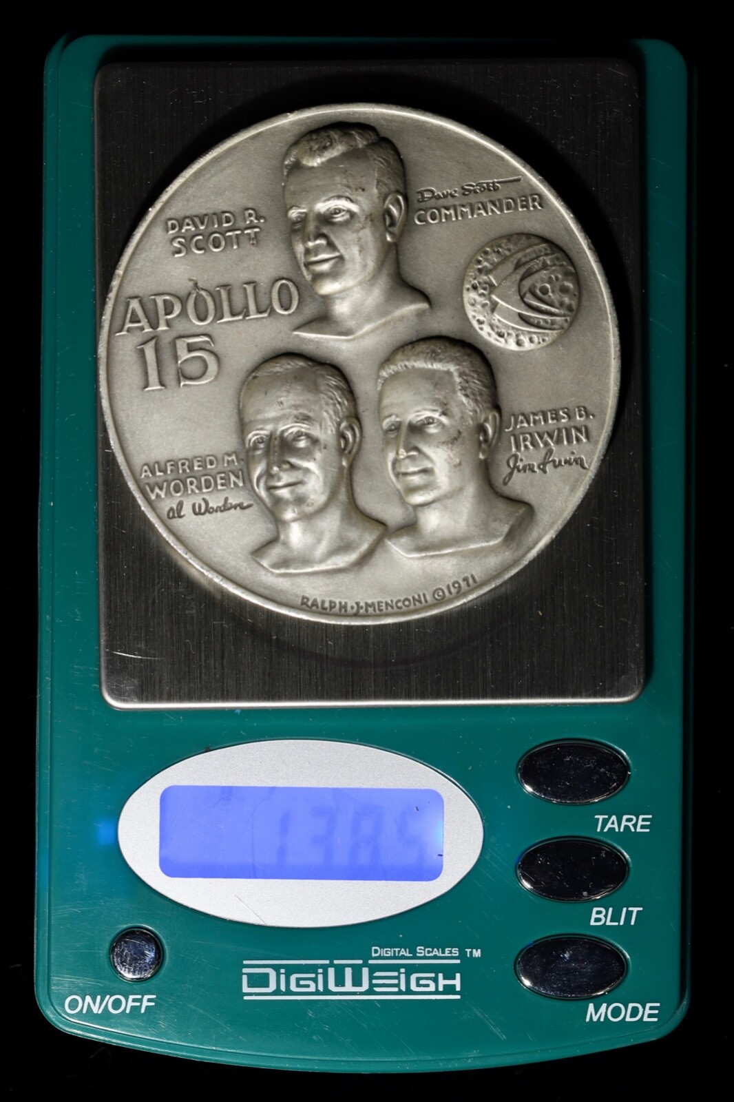 Apollo 15 Silver Medal 4.45 Troy oz .999 Medallic Art Co. #8891 ~Roving ...