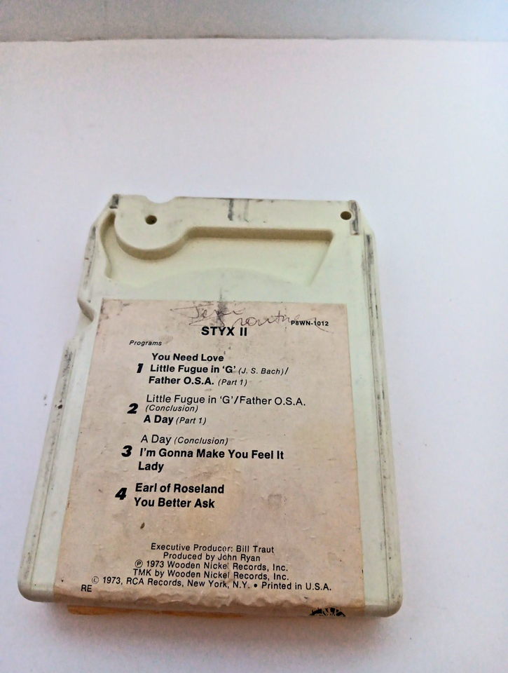 Vintage 8 Track Tape Styx Styx II 1973 Untested | eBay