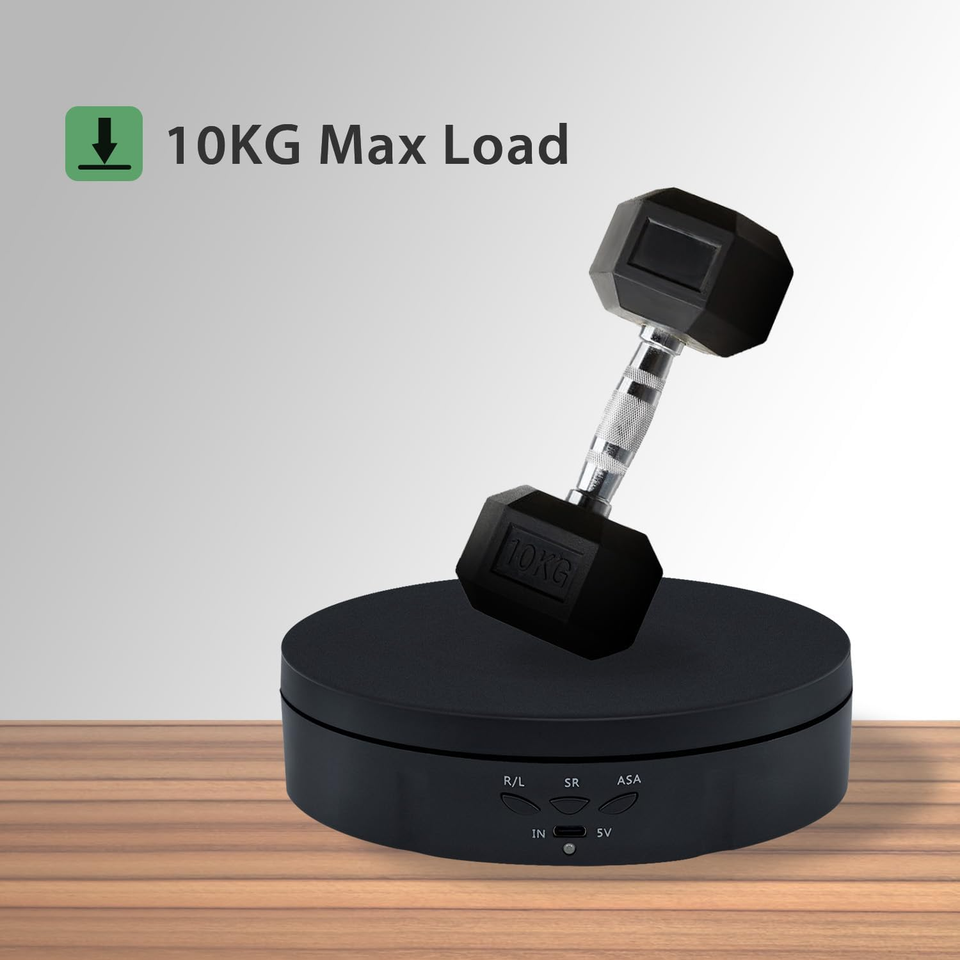Motorized Rotating Display Stand, 5.7Inch 360 Degree Electric Rotating ...