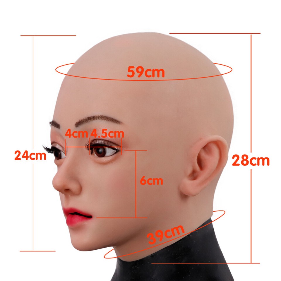 IMI Crossdressing Realistic Female Mask Headwear Masks for Cosplay Drag ...