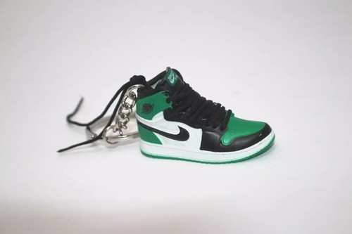 1 Keychain 3D Sneaker Nike Jordan 1 Pine Green Black | eBay