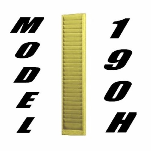 Wall Mount Swipe Card ID Badge Rack, 25 Pocket, For Cards up to 3-3/4 ...