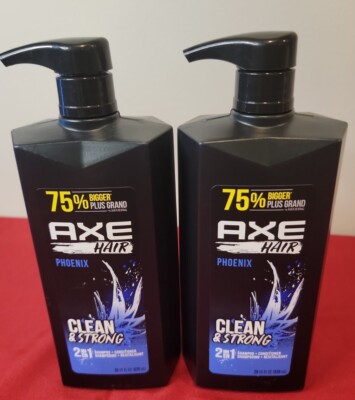 (2 BOTTLE-NEW) AXE Hair Phoenix 2 in 1 Shampoo and Conditioner 28oz EACH On Hand | eBay