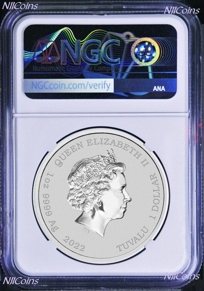 2022 60 YEARS OF BOND .9999 SILVER $1 1oz COIN NGC MS70 First Releases ...