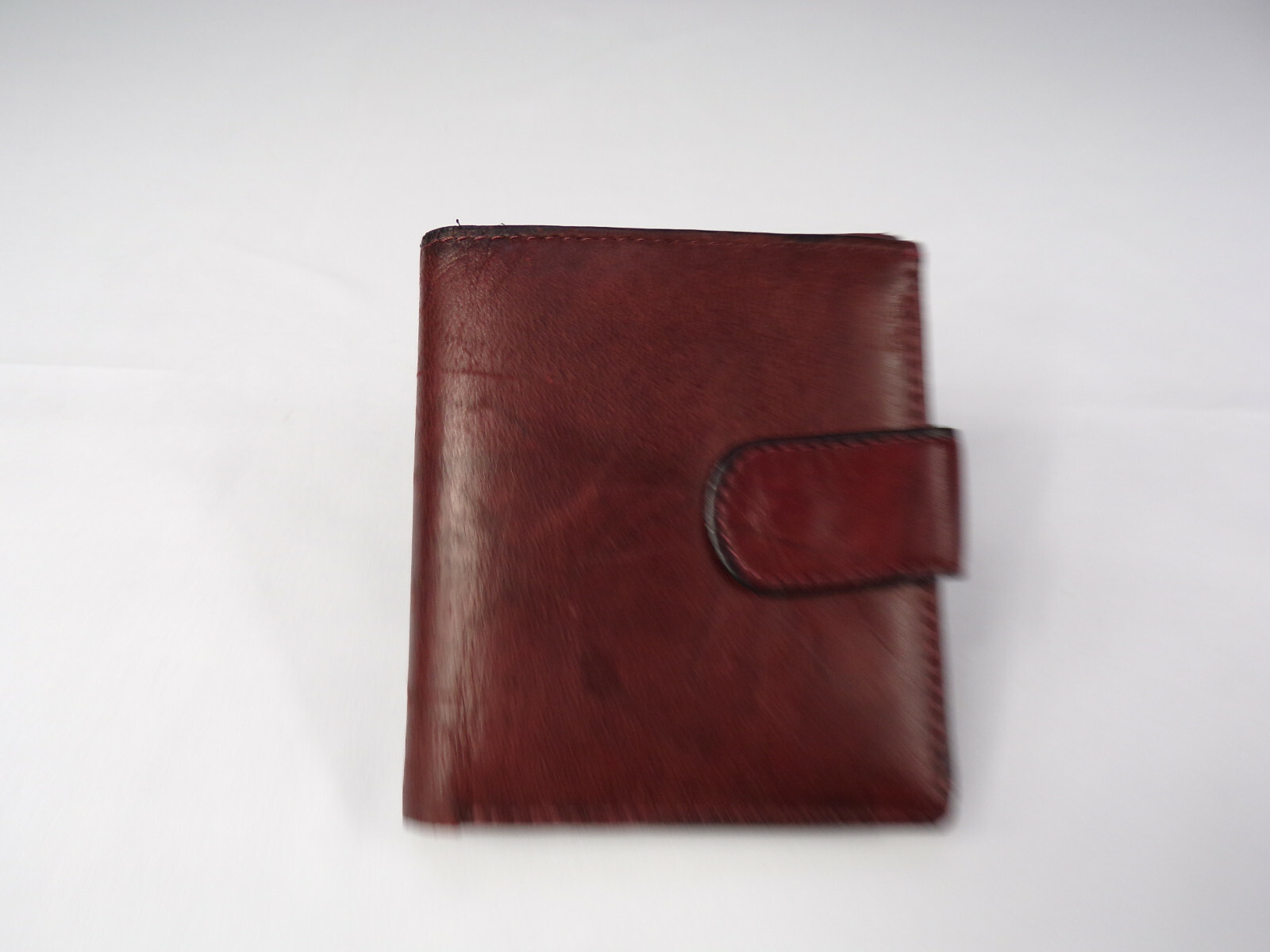 Vintage Guang Tong Genuine Leather Wallet Brown Snap Closure C/C Slots ...