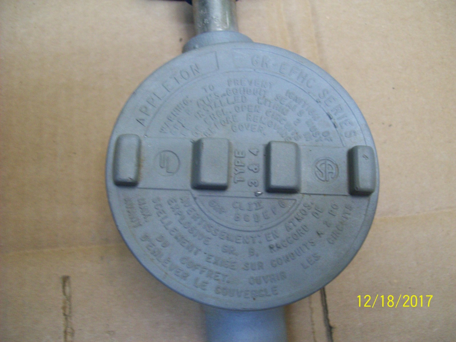 JERGUSON SAS-16 MAGNICATOR II LEVEL SWITCH w GR-EFHC APPLETON OUTLET ...