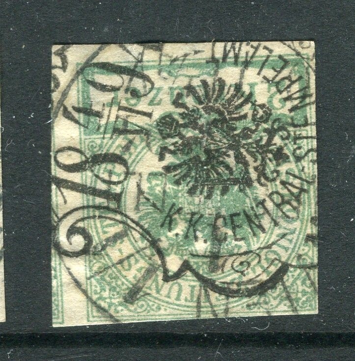AUSTRIA; 1890 early classic Newspaper Imperf issue used 2k. fair ...