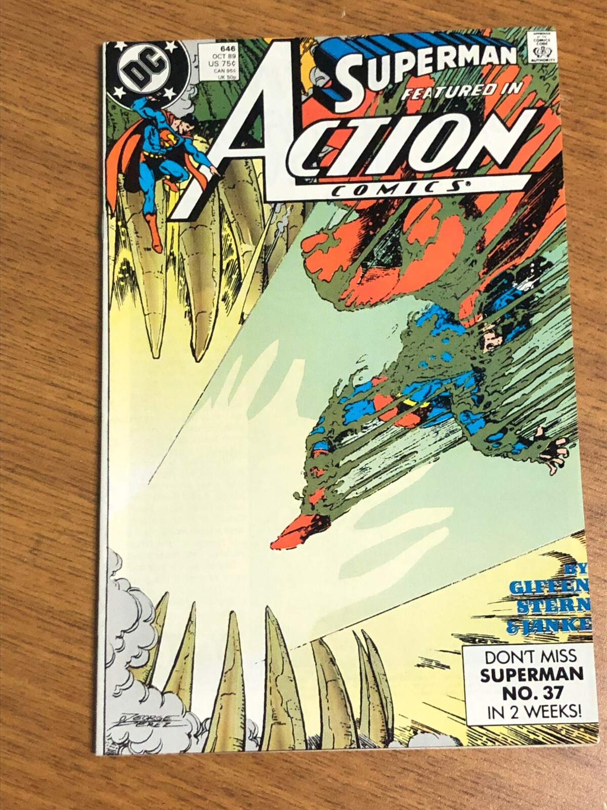 1989 DC COMICS ACTION COMICS STARRING SUPERMAN ISSUE 646 VS BRAINIAC ...