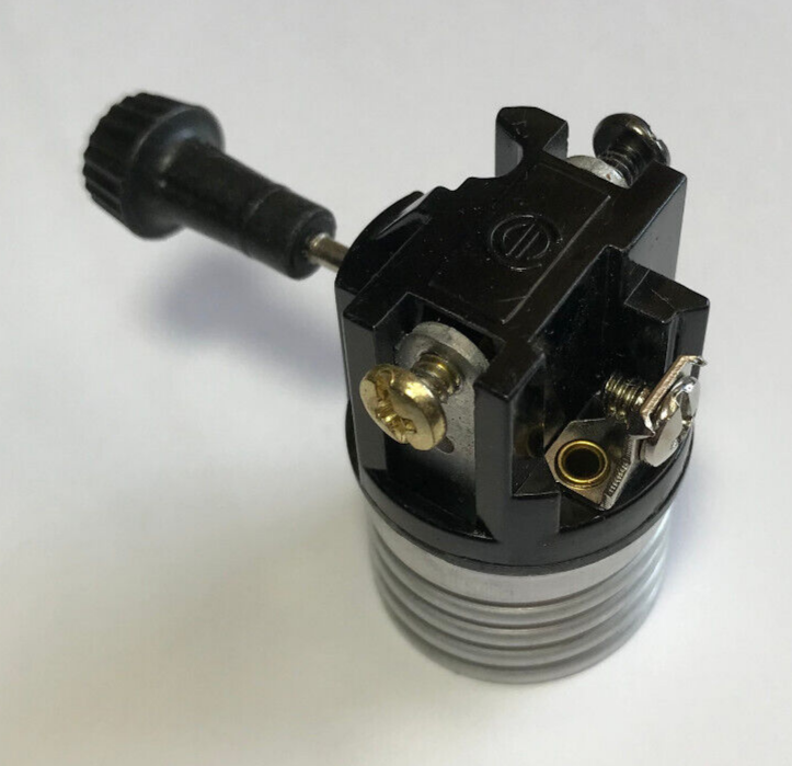 New 3 Terminal Turn Knob Lamp Socket Interior for Wiring Bottom Light ...