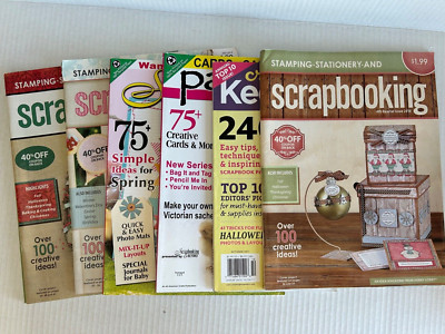 Lot scrapbooking magazines vintage 6 Scrapbooking Keepsakes Paper ...