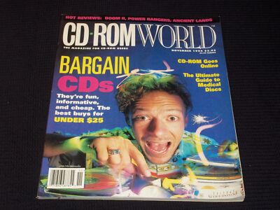 1994 NOVEMBER CD ROM WORLD MAGAZINE - BARGAIN CDS FRONT COVER - E 1624 ...