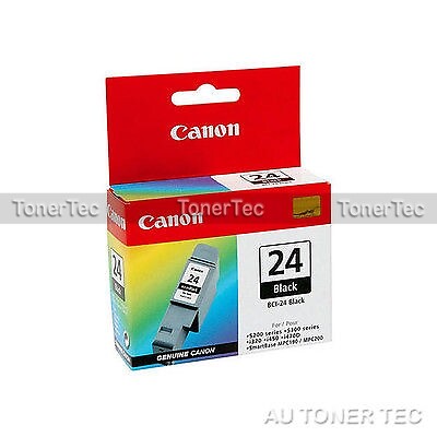 Canon Genuine BCI24BK BLACK Ink Cartridge Canon I250/I320/I350/I450 ...