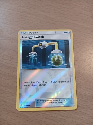 Pokémon TCG Energy Switch Sun & Moon Base Set 117/149 Reverse Holo ...