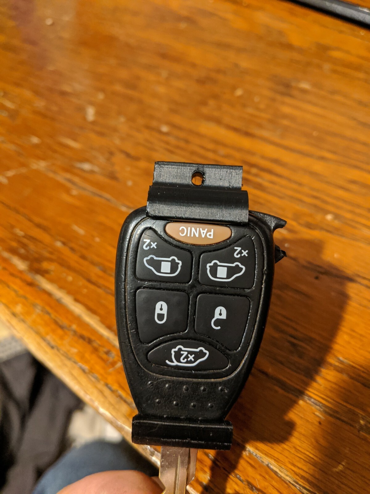 Chrysler Jeep Dodge Broken Key Ring Fob Fix (2x) | Black