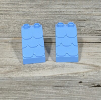 Lego Duplo Blue Lot of 2 Roof Pieces Dollhouse | eBay