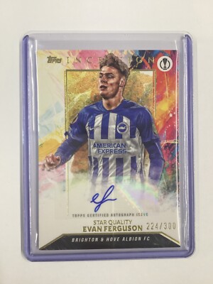 TOPPS INCEPTION 2023-2024 EVAN FERGUSON BRIGHTON STAR QUALITY AUTO 224/ ...