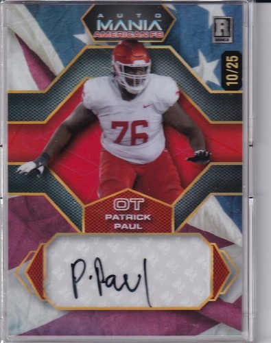 Miami Dolphins Patrick Paul 2024 wildcard automania autograph - #ed 10/ ...
