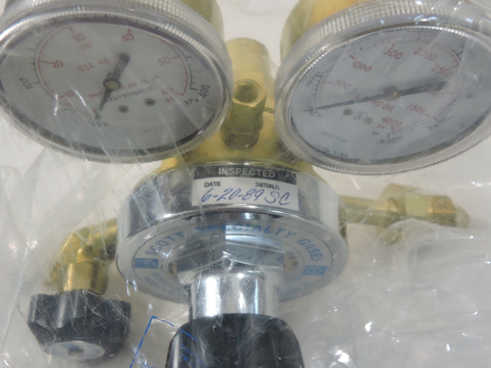 Scott Regulator 18A Specialty Gases Gas Pressure Regulator 0-60 psi 0 ...