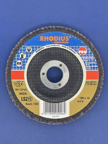 Rhodius Flap Disc 100mm x 16 #120G LSZF1 | eBay Australia