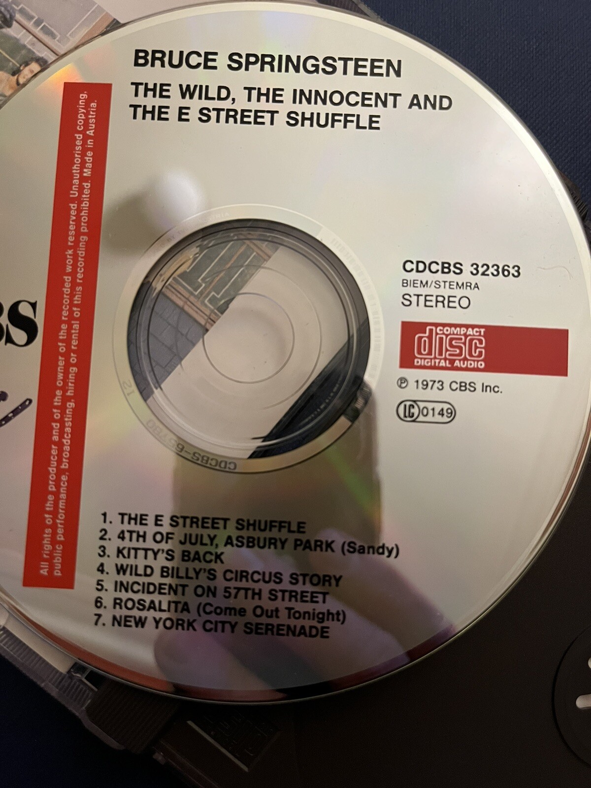 Bruce Springsteen The Wild Innocent + E Street Shuffle Used 7 Track Cd ...