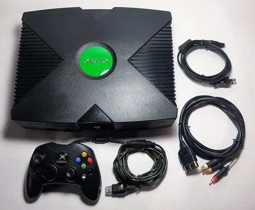 Original Xbox Black Console w/ OEM Controller, FULLY REFURBISHED ...