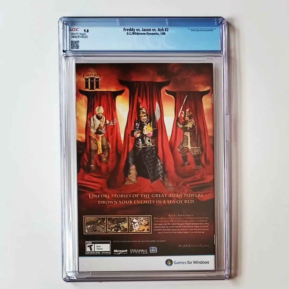 FREDDY vs JASON vs ASH #2 CGC 9.8 Freddy Krueger 2008 Wildstorm DC ...