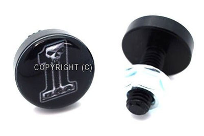 2 Black Billet Aluminum - Custom License Plate Frame Tag Bolts - "USA ...