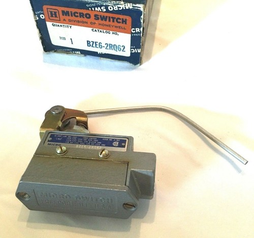 HONEYWELL MICRO SWITCH BZE6-2RQ62 ENCLOSED LIMIT SWITCH W/ TOP ACTUATOR ...