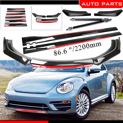 For VW Volkswagen Beetle Front Bumper Lip Spoiler Splitter Side Skirt ...