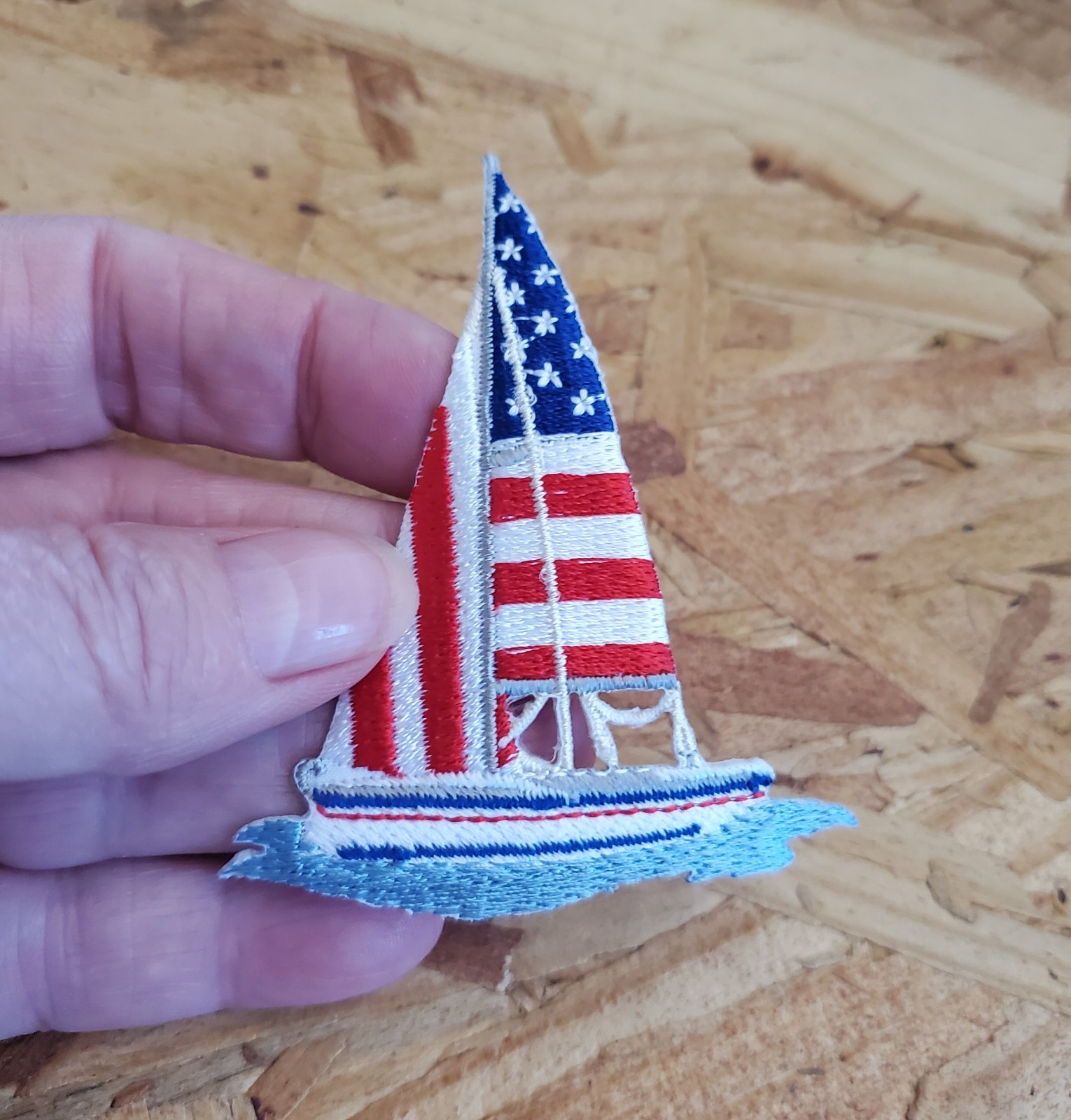 Sailboat - Sailing - Patriotic - Summer - Embroidered Iron On Applique ...