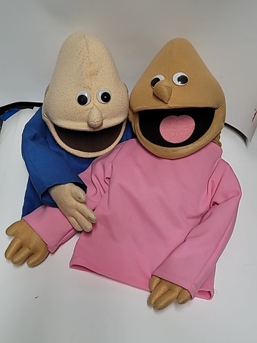 Plush Male Female Broadman Supplies Professional Puppet 1977 USA Big ...