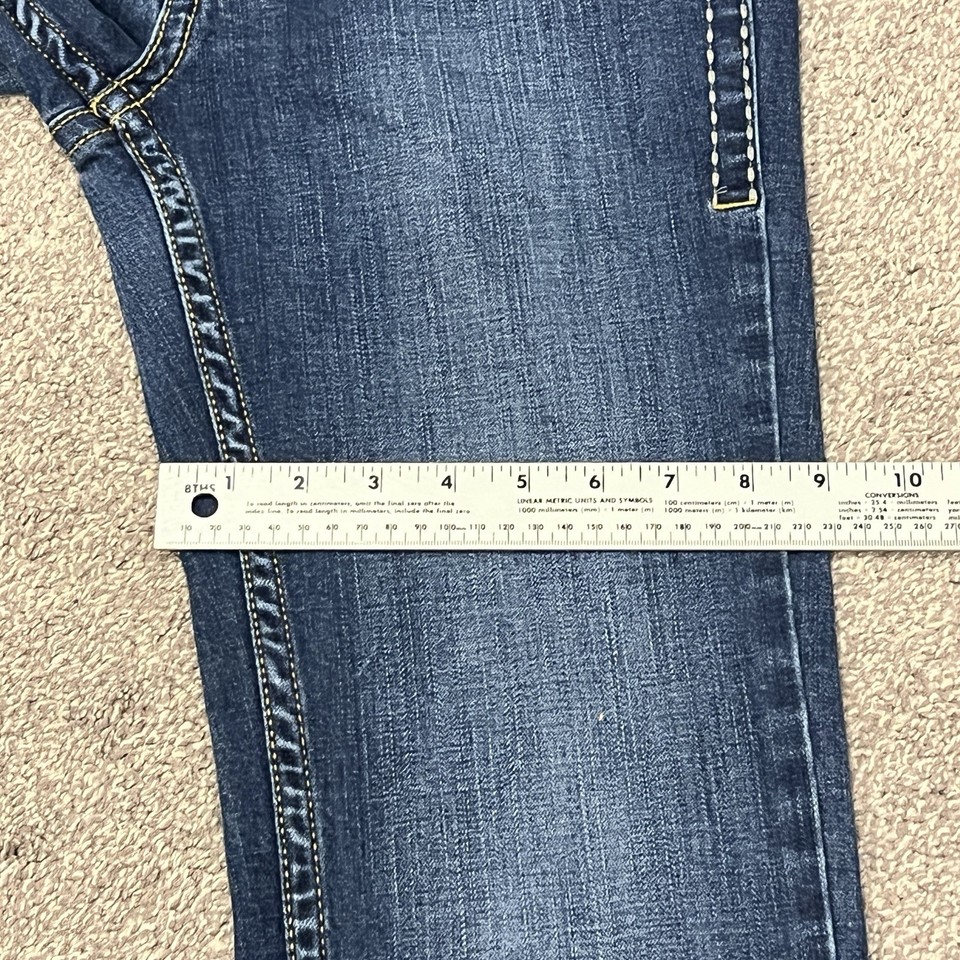 Wrangler Rock 47 Jeans Womens 28x32 Boot Cut Embroidered Pockets Ultra ...