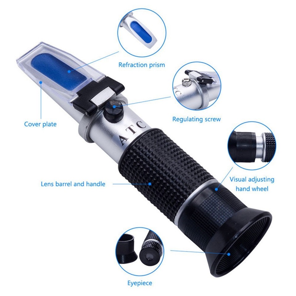 Detector Refractometer Engine Non-slip Rubber Handle Propylene Glycol ...