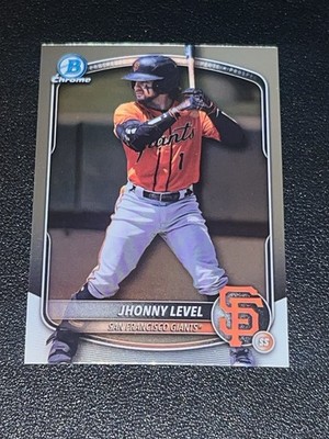 Topps 2025 Bowman Draft Jhonny Level Chrome Prospect BDC-55 Giants MLB ...