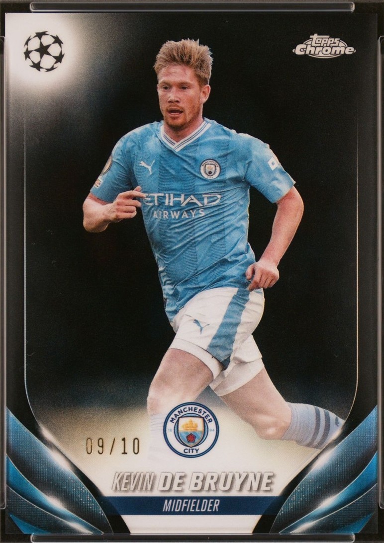 2023-24 Topps Chrome UEFA Club Competitions - Kevin de Bruyne #85 Black ...