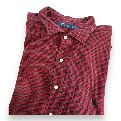 Polo Ralph Lauren Shirt Mens 4XB Big Red Plaid 100% Cotton Easy Care | eBay