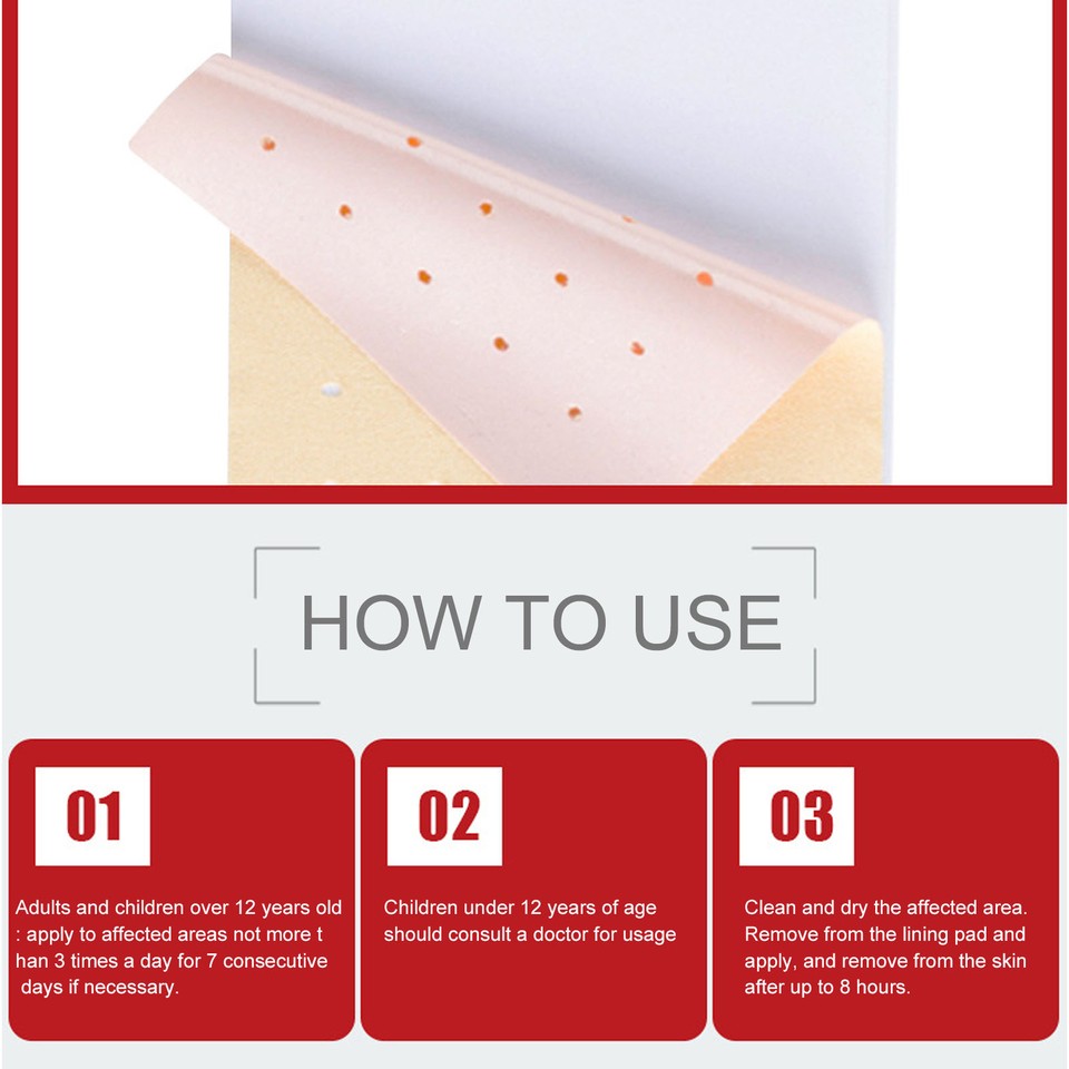 Capsaicin Pad Breathable Capsaicin Plaster Skin Safe 8 Hours Easy ...