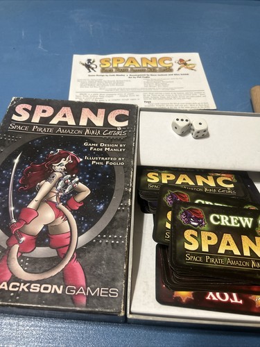 SPANC Card Game - Space Pirate Amazon Ninja Cat Girls - Steve Jackson ...