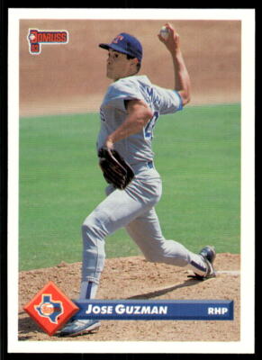 1993 Donruss 687 Jose Guzman Texas Rangers Baseball Card | eBay